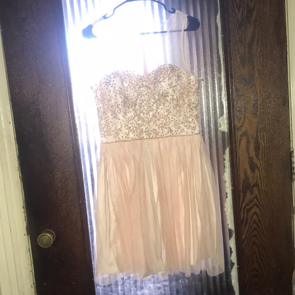 Pink Beaded Dress (Prom) - Gem